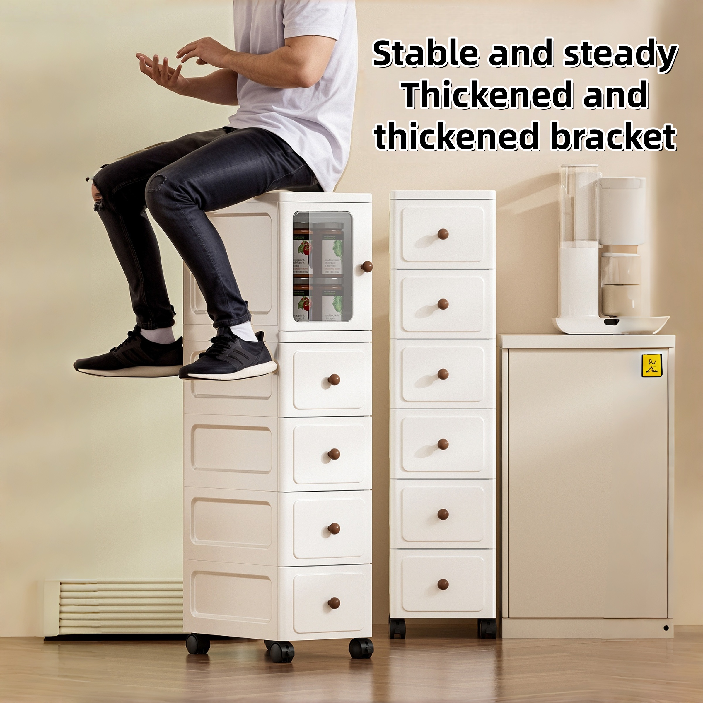 Gap Storage Cabinet Multi-layer Drawer Cabinet Snack Sorting Cabinet ...