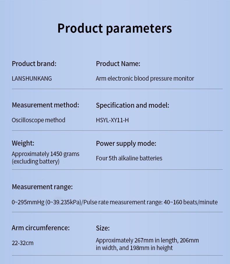 COD Rechargeable Upper Arm Automatic Digital Blood Pressure Monitor BP ...
