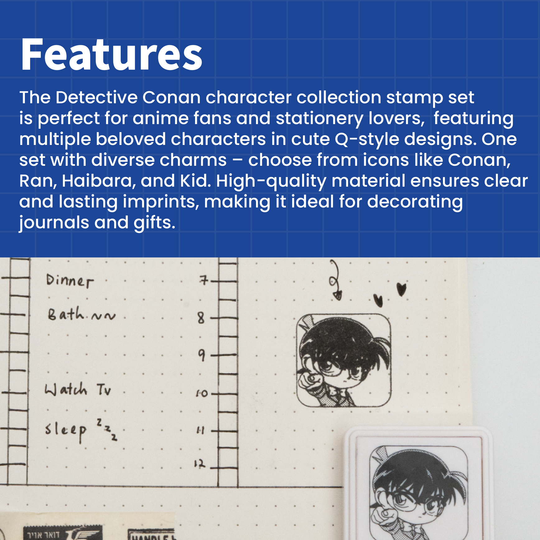 Detective Conan Mystery Stamp Collection (Blind Pack) x Total 8 Designs ...