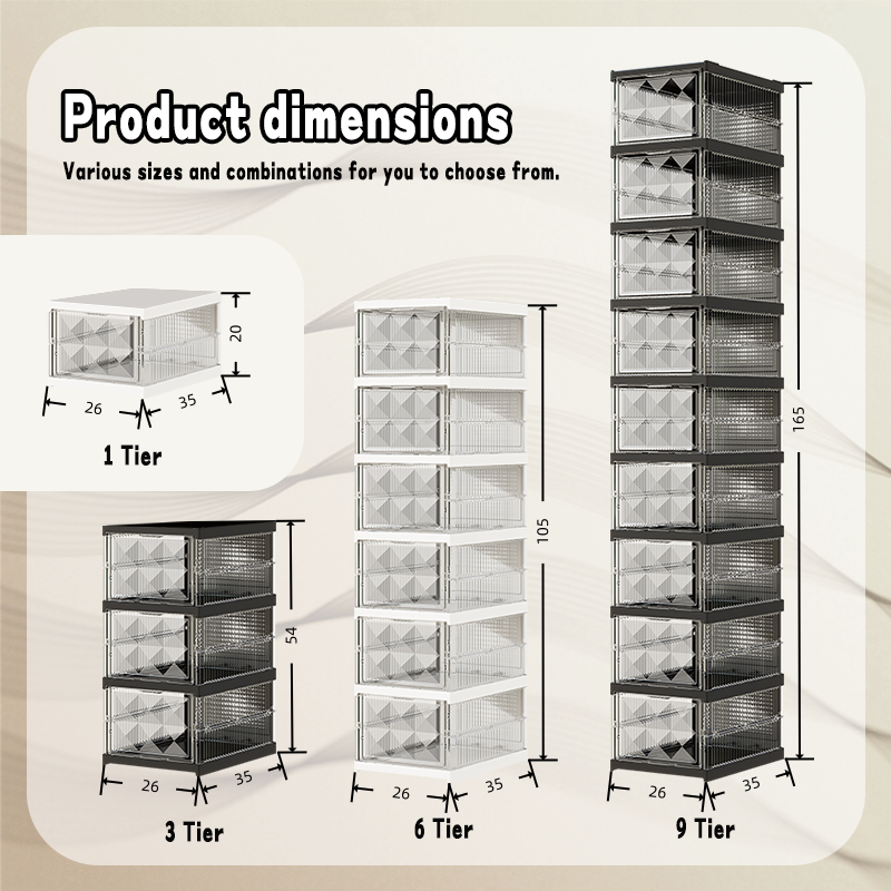 【StoreSmart】In Stock-Kotak Kasut Foldable Shoe Box Freestanding ...