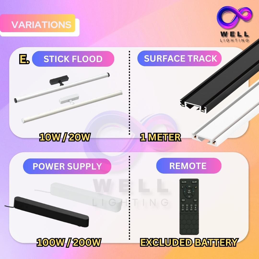 【Ultra-Thin】48V Magnetic Track Light Lampu Track Linear LED Spotlight ...