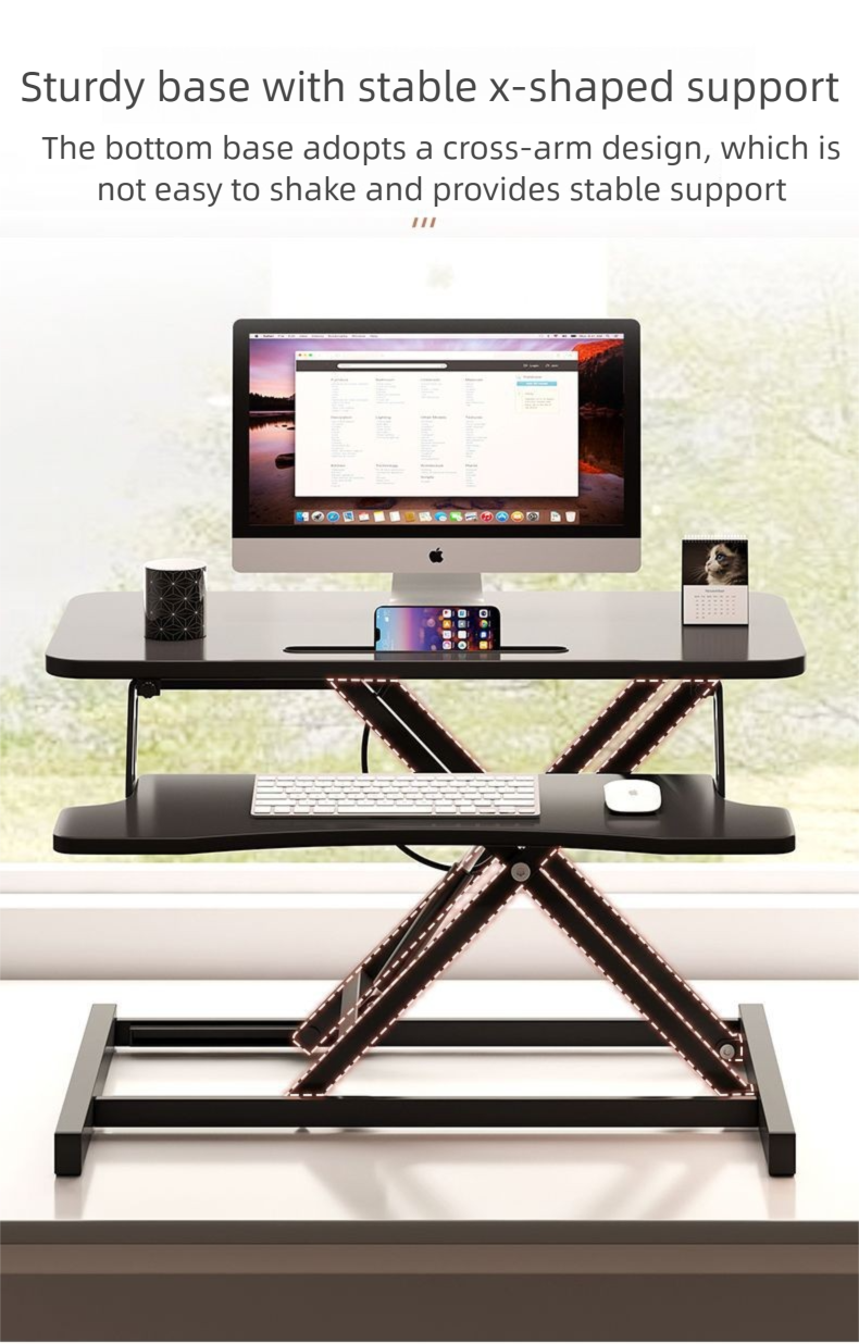 Adjustable Lifting Standing Desk Elevated Rack Workbench Computer Desk ...
