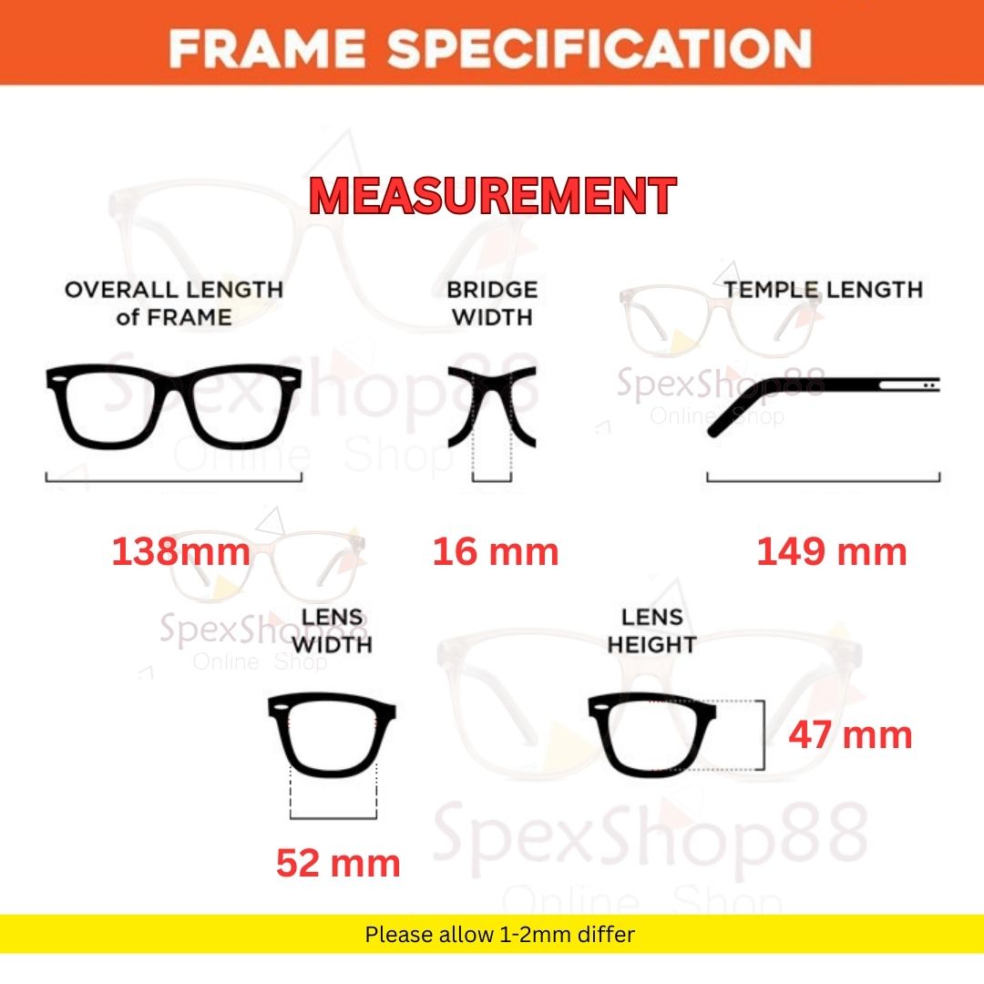 LUXURY | MODEL 1052 | 52-47-16-149 | PLASTIC TR | UNISEX | FRAME ...