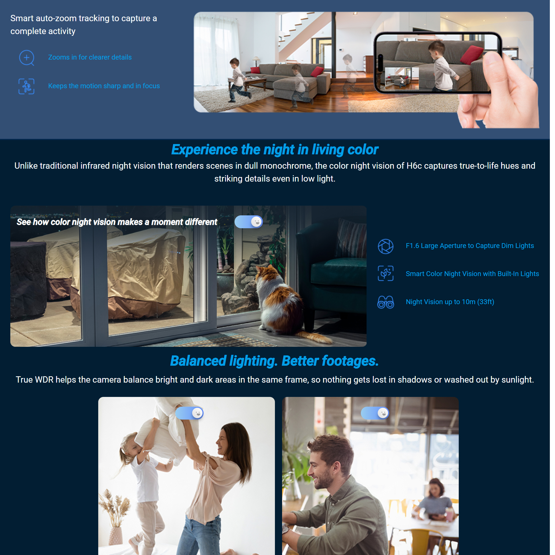 EZVIZ H6C Pro G1 8MP 4K+ One Touch Button Calling WiFi CCTV Security ...