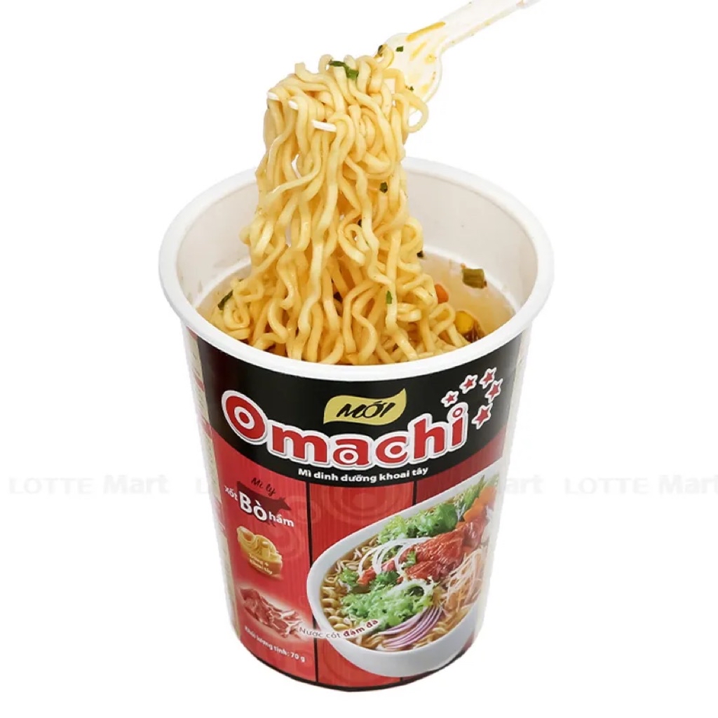 Omachi Beef Stew Cup Noodles – Mi Ly Omachi Sot Bo Ham – Thung 24 Ly ...