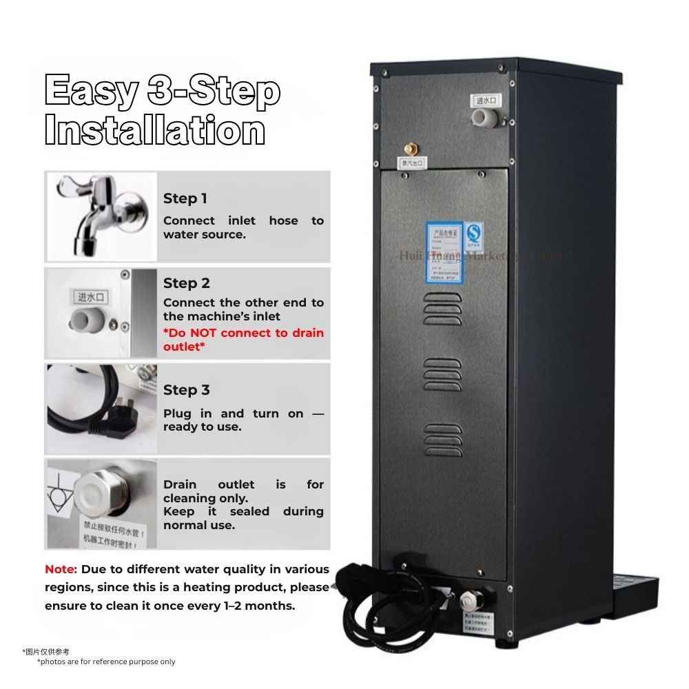 Commercial Automatic Water Boiler Bubble Tea Hot Water Boiler 40L/50L ...