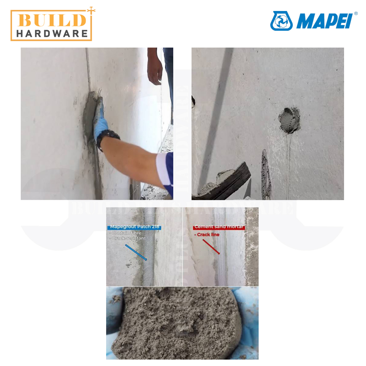 MAPEI Mapegrout Patch 218 5kg High-Performance Patch Repair Mortar ...