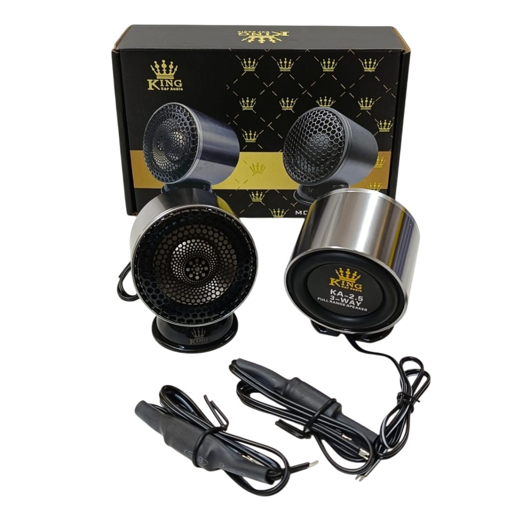 King Car Audio~ 1 Pair KA-Series 3-Way 2.5" Full Range Car Speaker With ...
