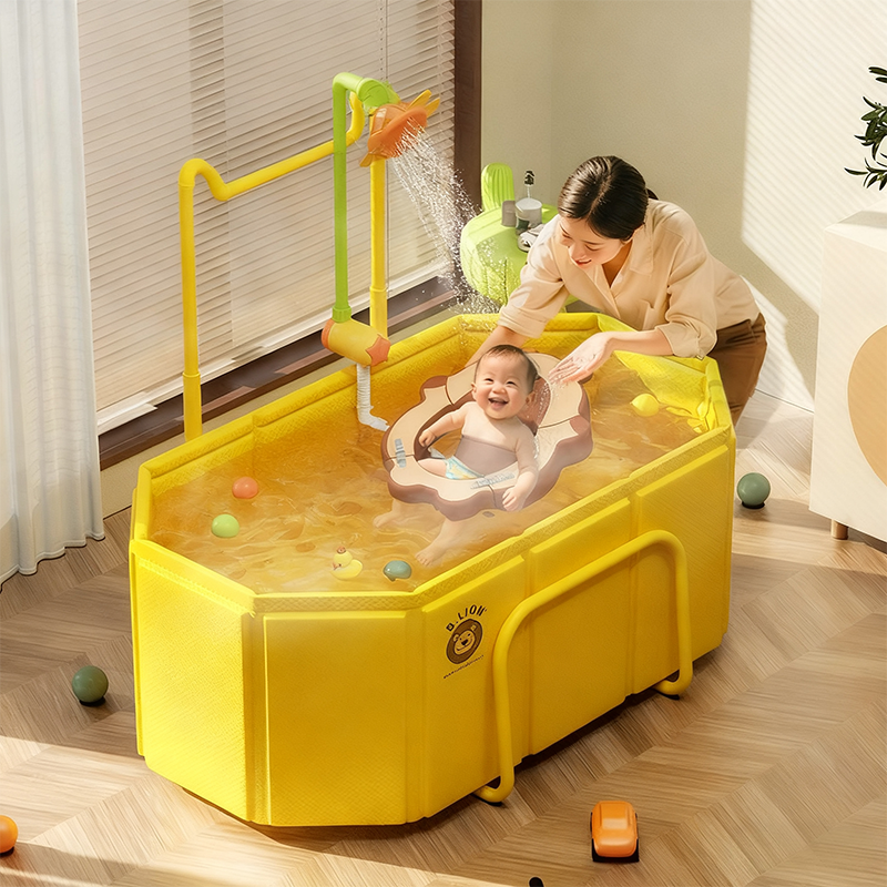 Foldable Bathtub Adult Kids Soak Tub Sauna Bucket Tab Mandi Lipat ...
