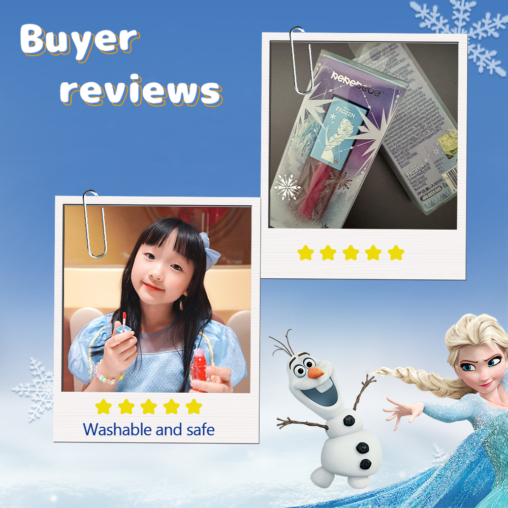 Disney & kekebebe Kids Lip gloss organic Makeup Safety Lipstick non ...