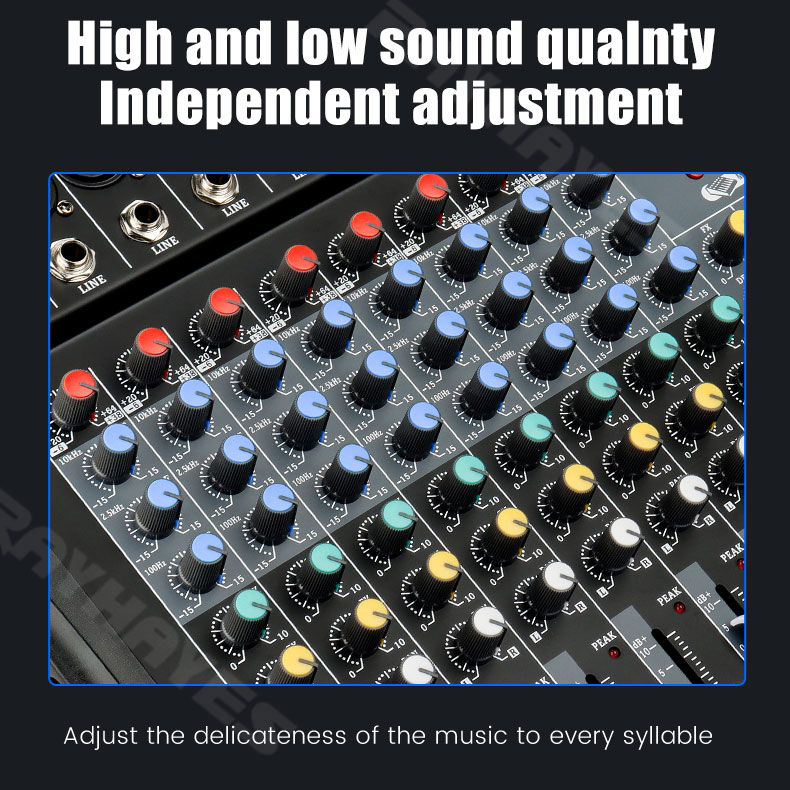 RAYHAYES RT-80S 8/10/14 Channels Professional Audio Mixer USB Port ...