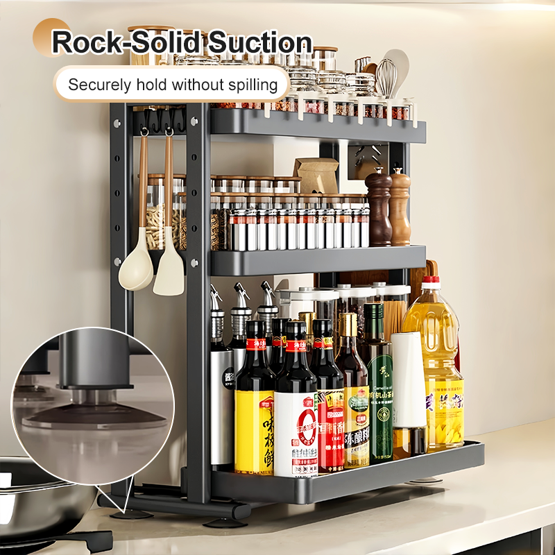 GSLIFE Adjustable Rak Dapur Boleh Tarik Pull Out Spice Rack Organizer ...