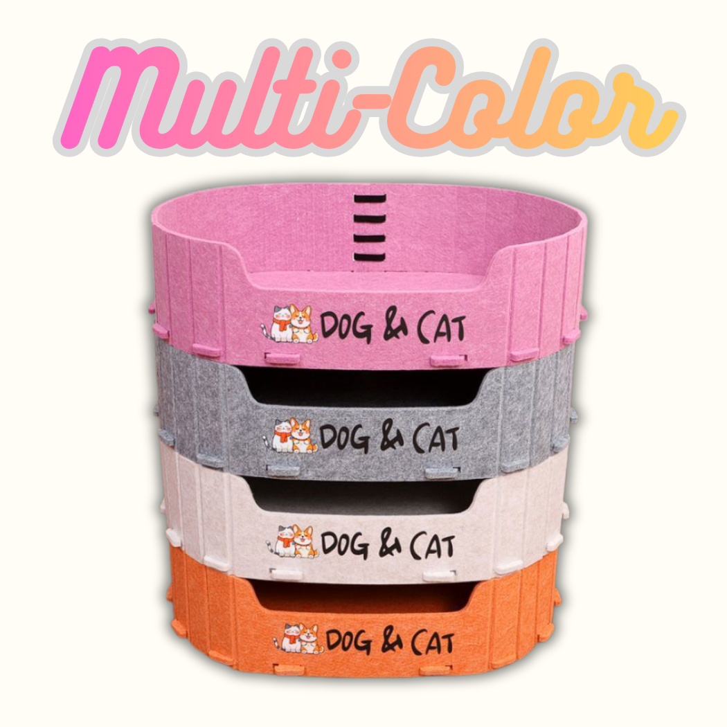 GUN PET Pet Felt House Foldable Bed Scratching Dog Cat Katil Tempat ...