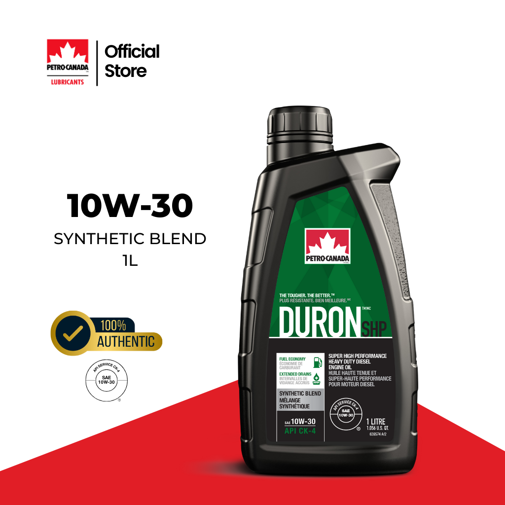 PETRO-CANADA Duron SHP 10W-30 Synthetic Blend Heavy-Duty Diesel Engine ...