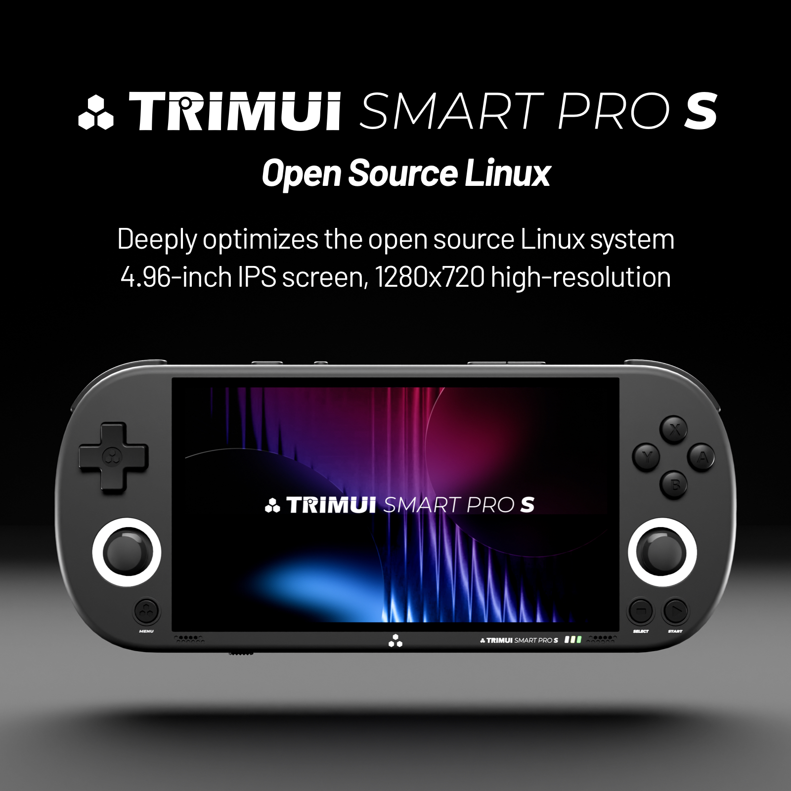 TRIMUI SMART PRO S Game Console 4.96" IPS Screen 720dpi Open Source RGB ...