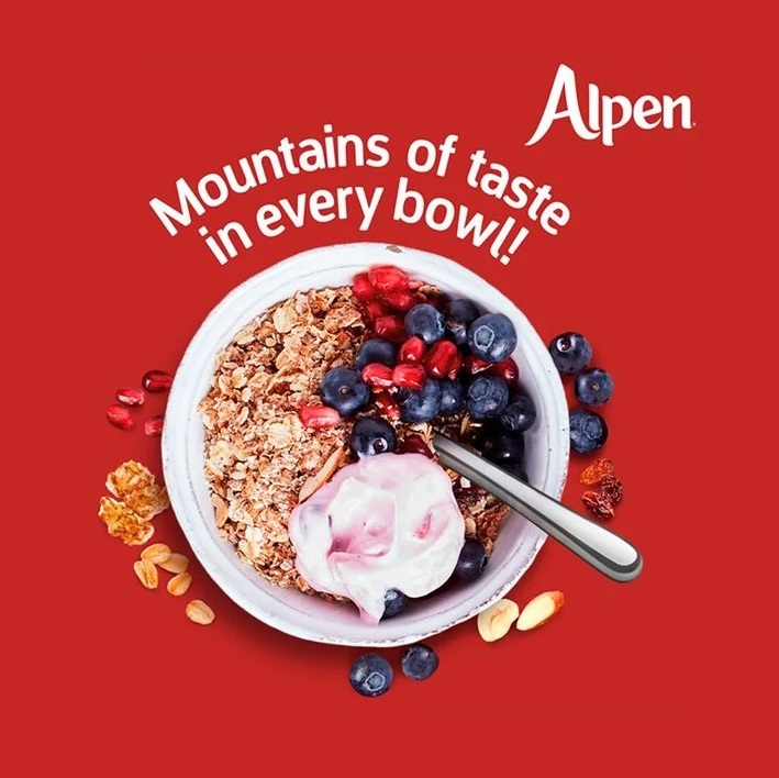 Alpen Original Muesli Juicy Raisins, Roasted Nuts and Rolled Oats Soft ...
