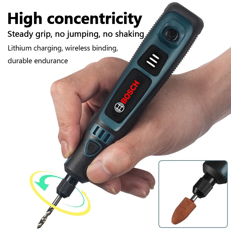 Bosch 3.6V DC Grinder Tool Mini Dremel Drill Electric Grinding Set ...
