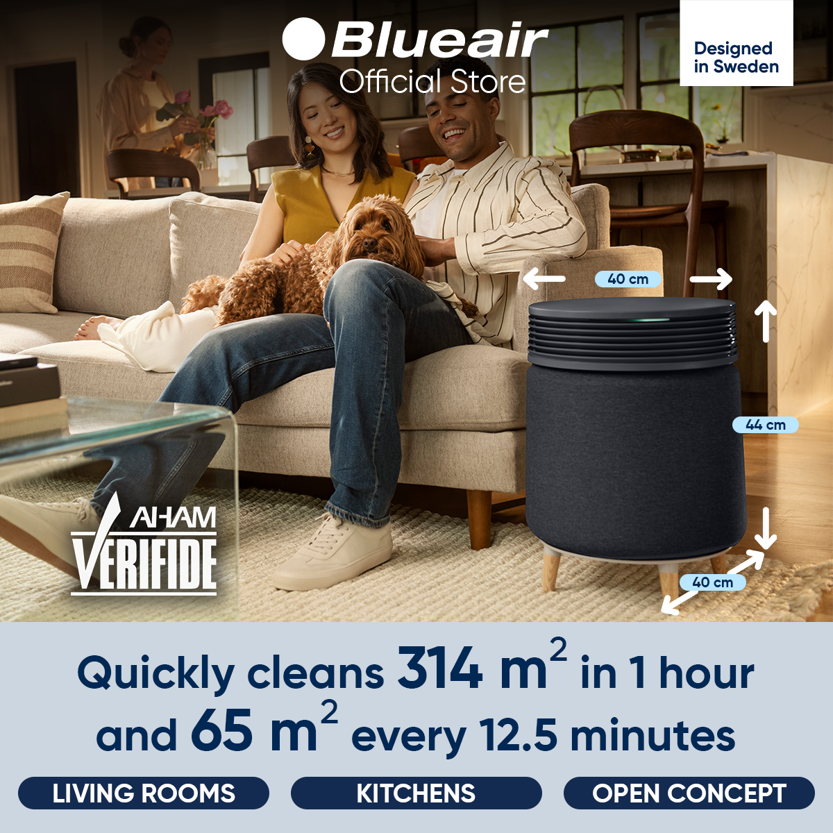 Blueair Blue Signature™ SP4i Air Purifier | HEPA Silent | Smart ...