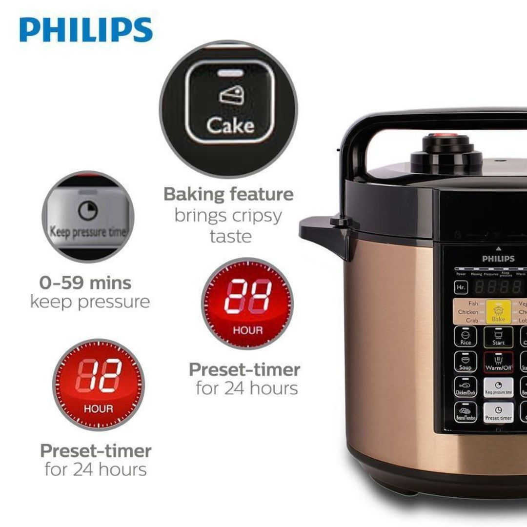 PHILIPS Periuk Tekanan dengan Pelepasan Tekanan Automatik Pressure ...