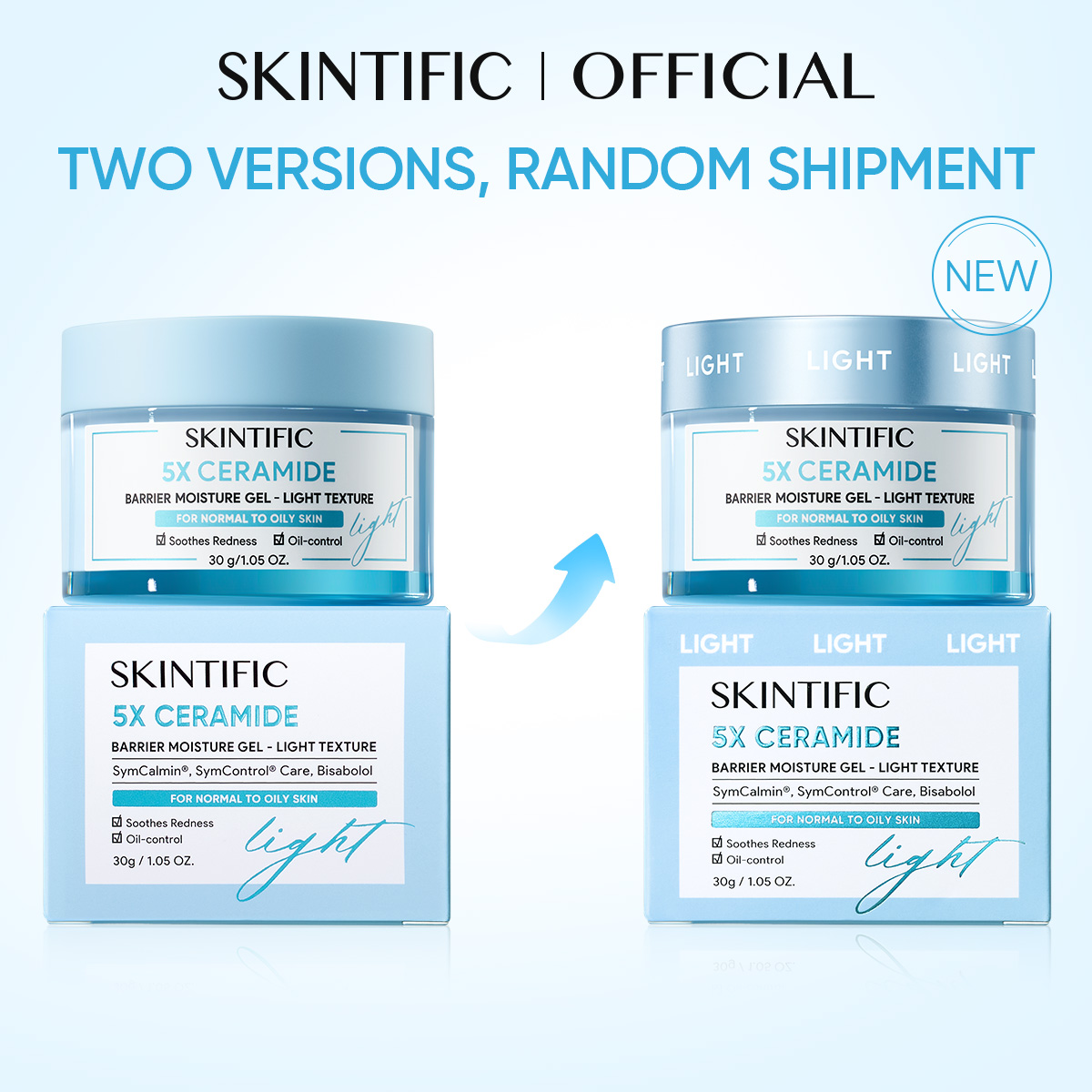 SKINTIFIC 5X Ceramide Moisture Gel Light-Texture Oil-control ...