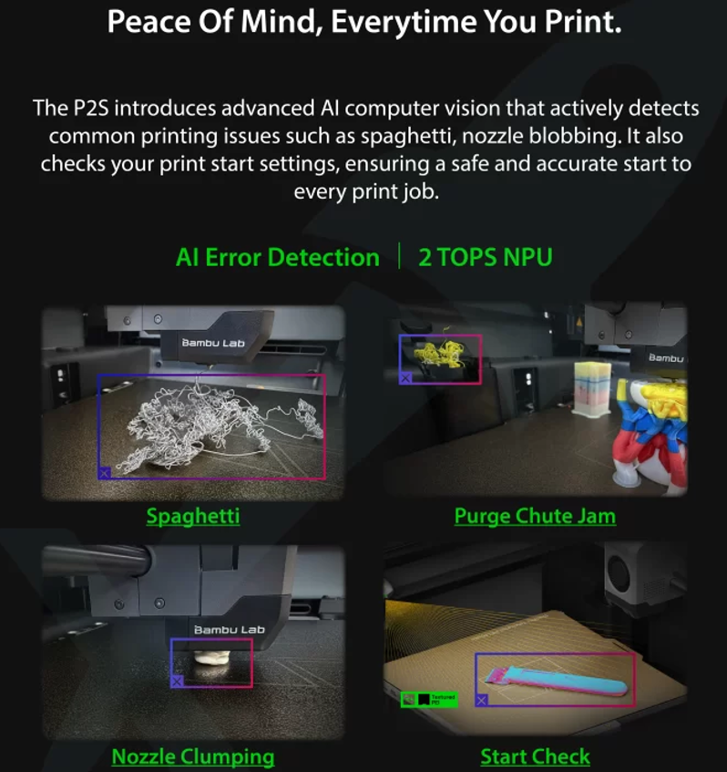 Bambu Lab P2S 3D Printer | 5-Inch Touch Screen | Auto Flow Dynamics ...