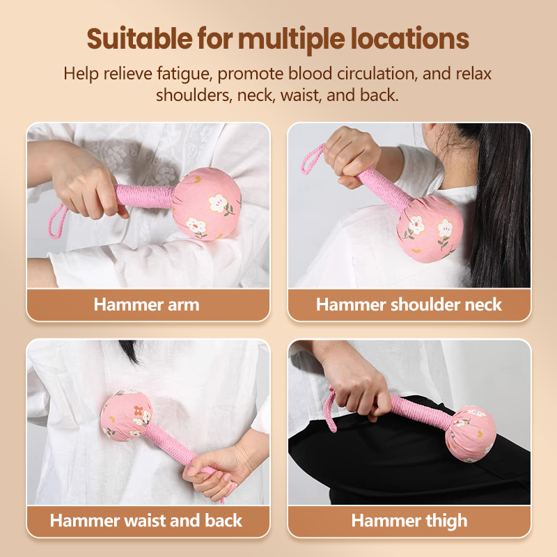 Mugwort Massage Hammer 26/31cm Pure Handmade Artemisia Hand-held Health ...