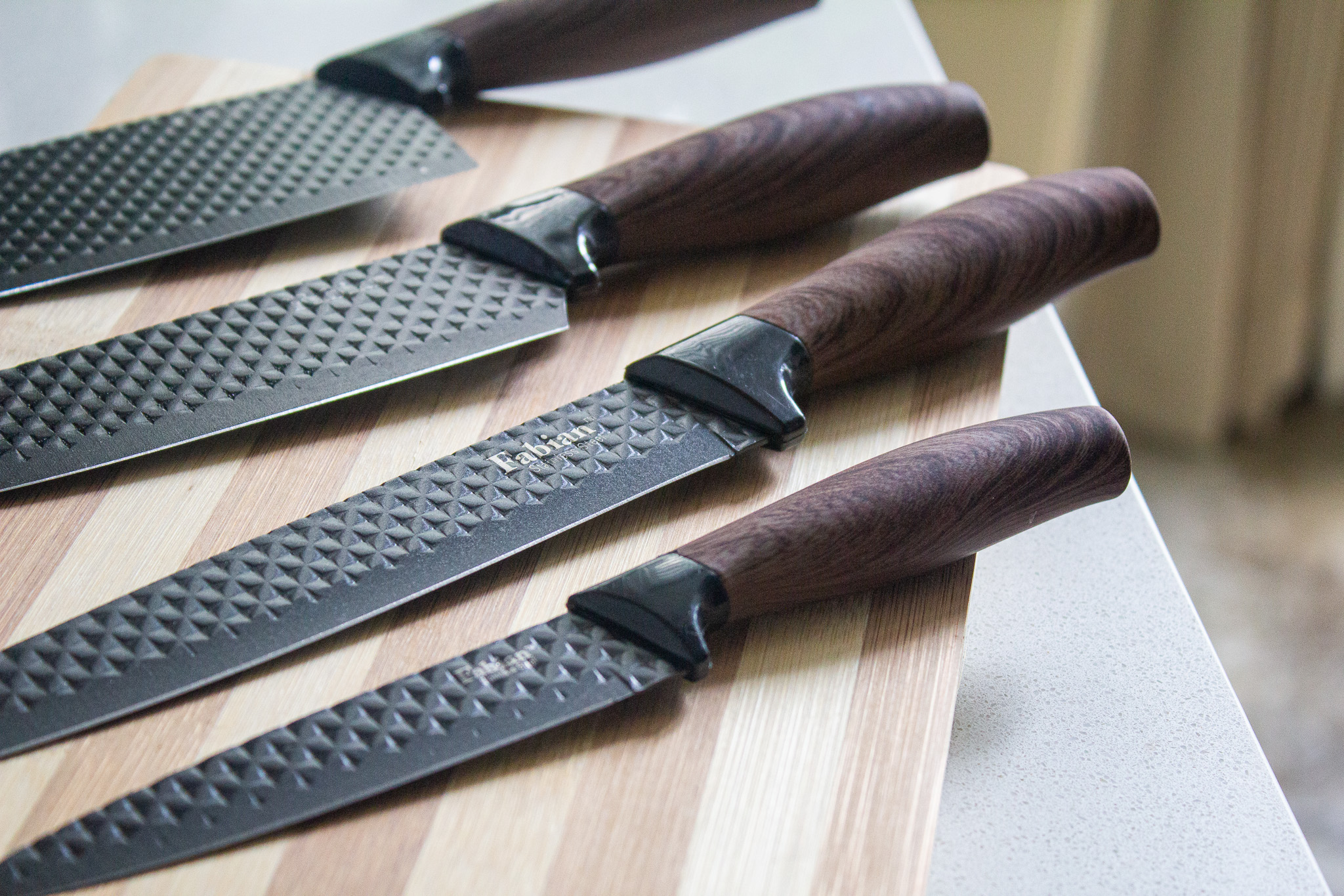 Fabian Kuro & Ki Knife Block Set (5 Pcs) - Dark Brown | Shopee Malaysia