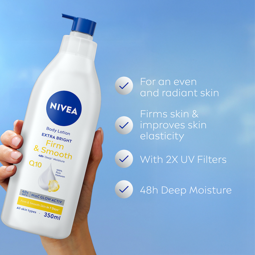 NIVEA Extra Bright Firm & Smooth Body Lotion SPF 33 350ml / Body Care ...
