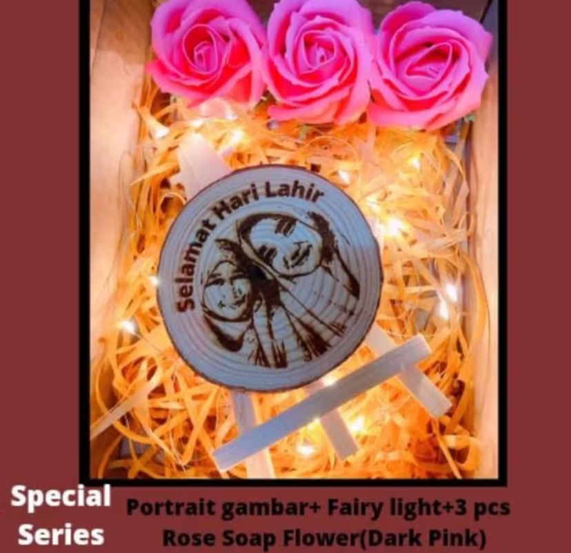 CUSTOM ukiran gambar suprise gift box hadiah birthday gift set hadiah ...