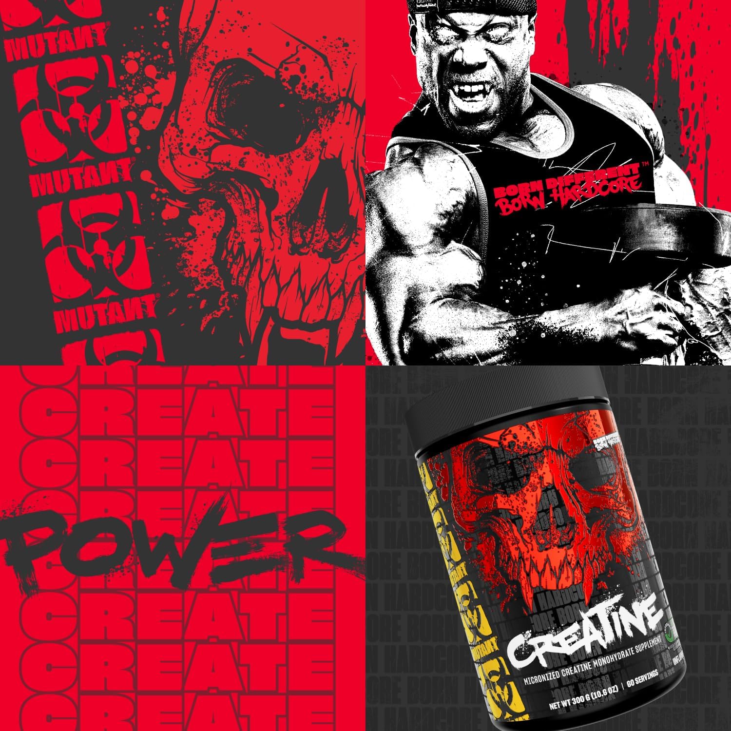 Mutant Creatine (60 Servings) - Pure Micronized Creatine, Muscle ...