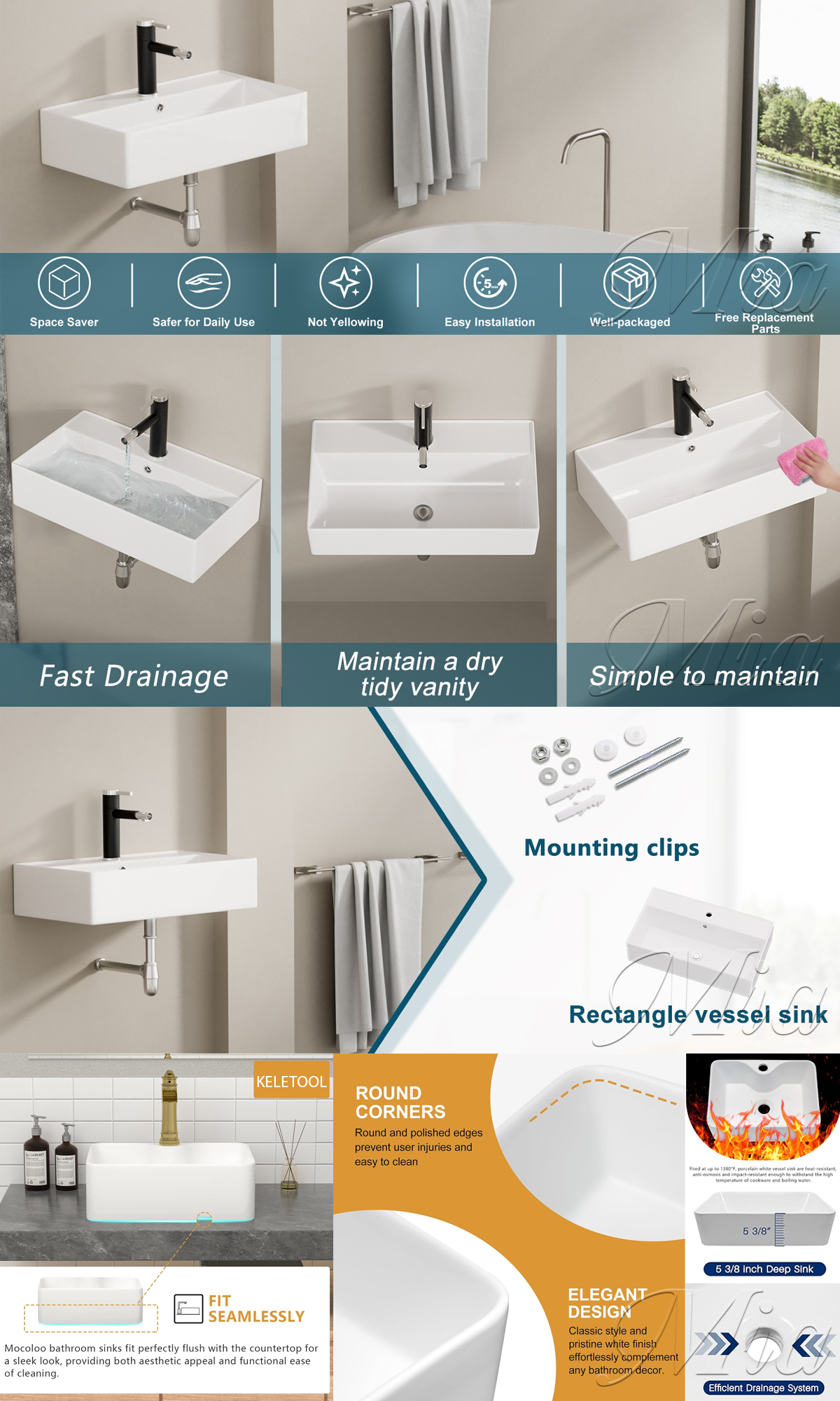 Sinki Bilik Air Mini Sink Basin Seramik Bsin Sink Sinki Dapur Cabinet ...