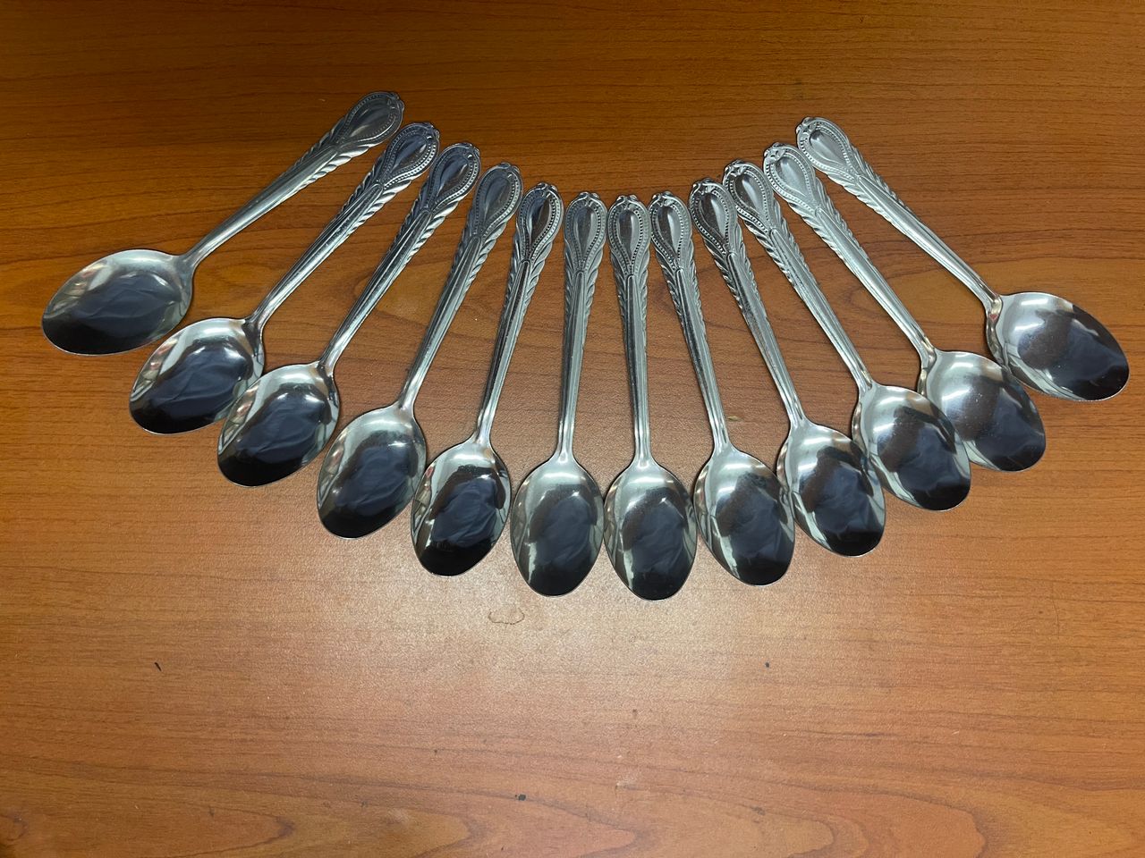 12pcs/packet Stainless Steel Tea Spoon Spoon Dessert Spoon Sudu Teh ...
