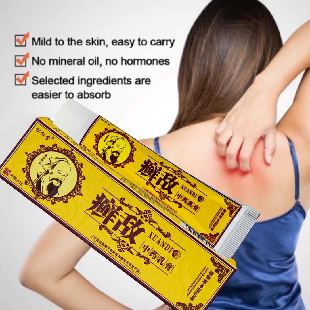 Xuandi cream putih Ubat gatal herba cina original Ubat panau Krim gatal ...