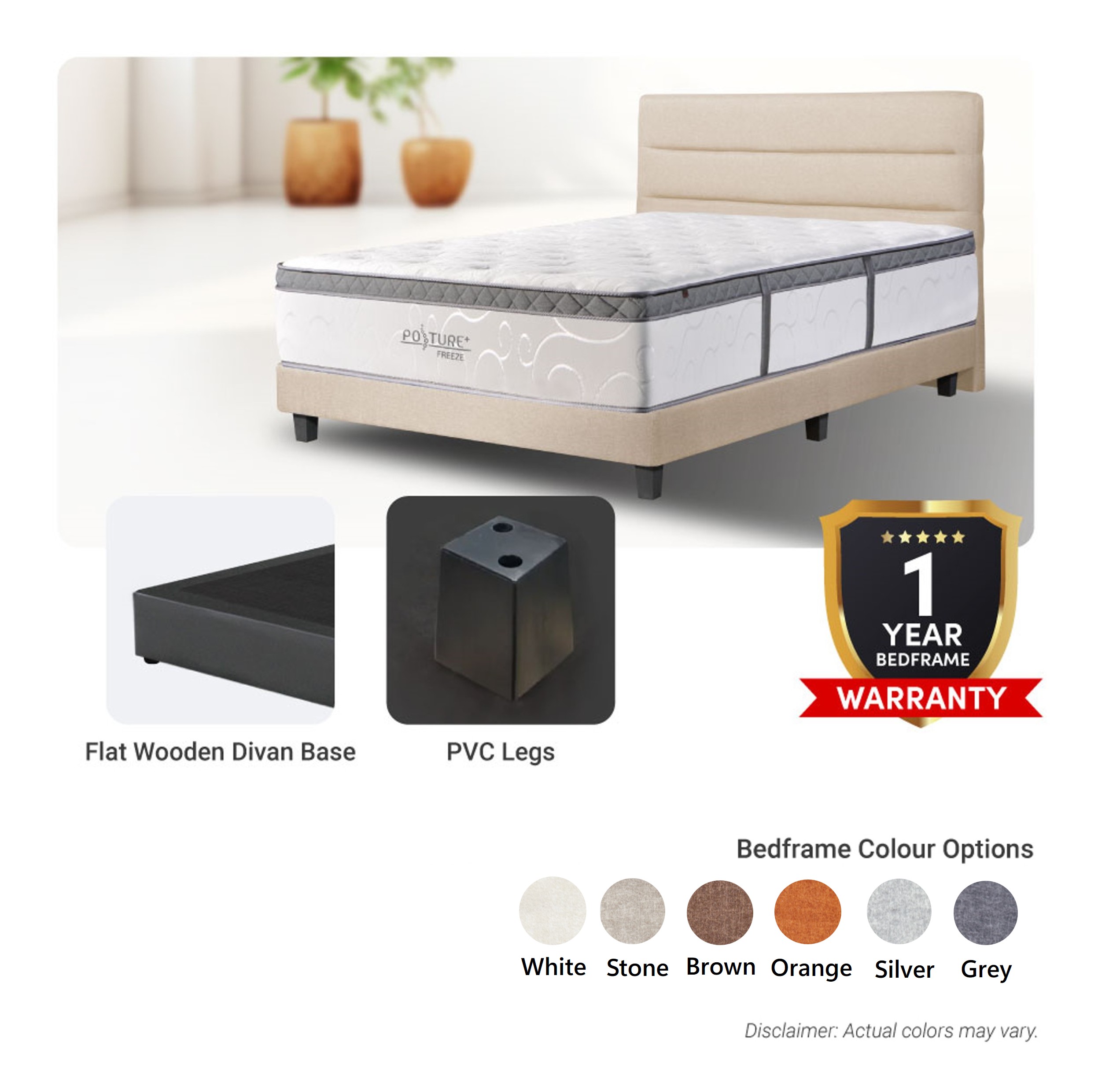 Goodnite Cooling Posture Freeze 5 Zone Pocket Spring Mattress (12 ...
