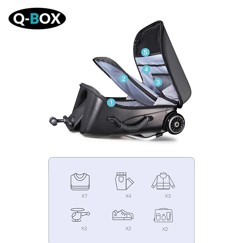 Qbox luggage 20 inch kids luggage bag travel american tourister luggage ...