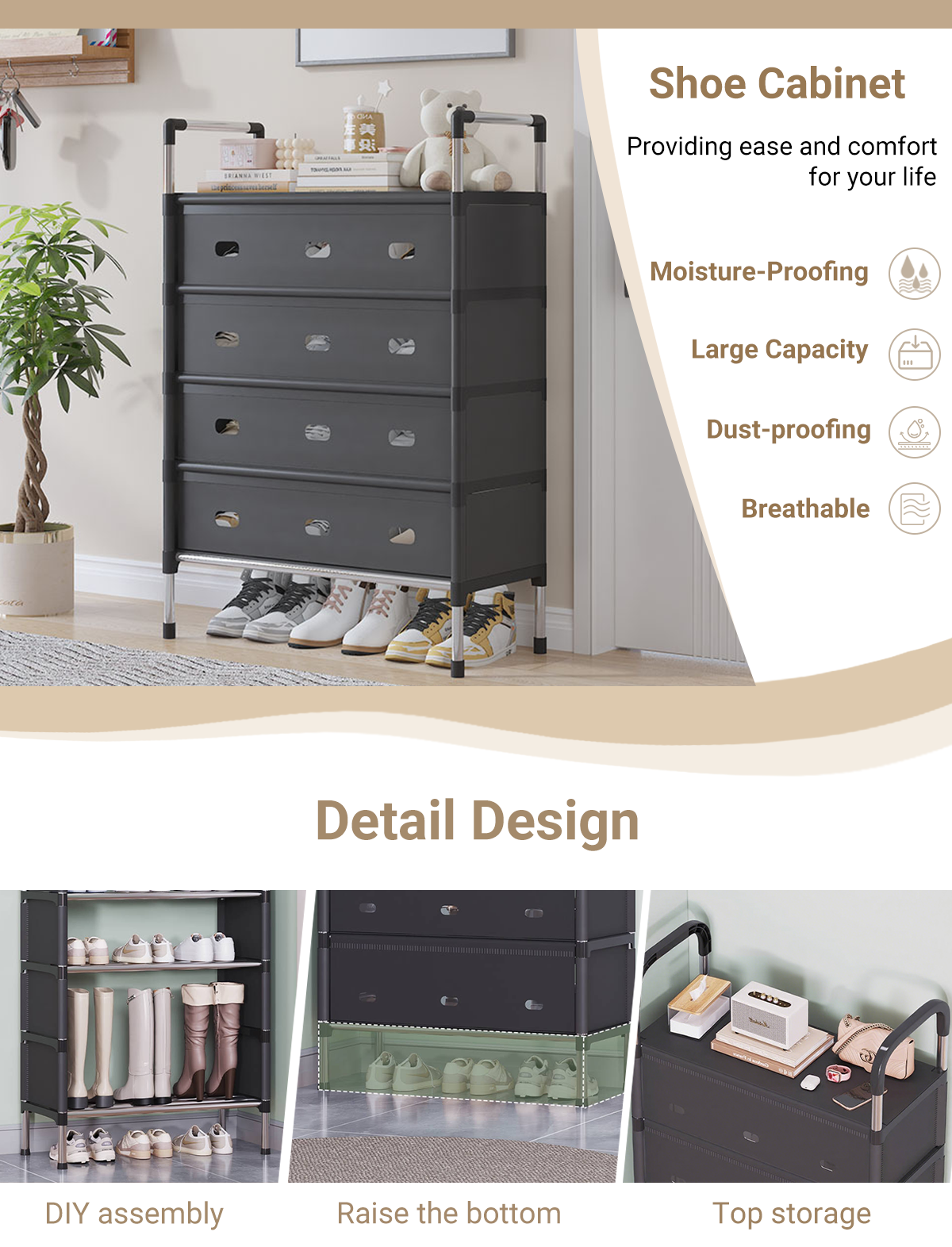 Simple Shoe Storage Rack Dormitory Shoe Rack Dust-proof Shoe Box Indoor ...