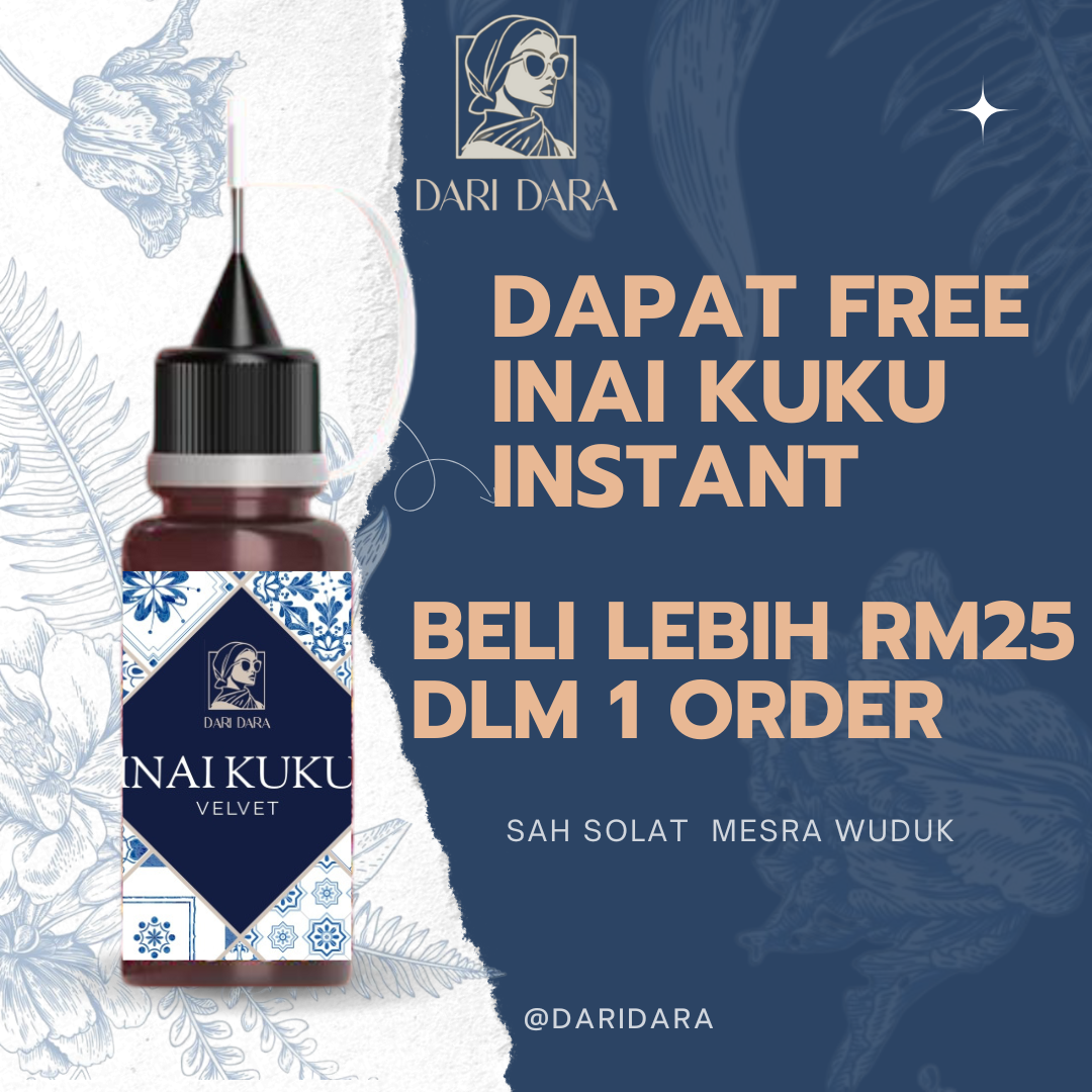 TERMURAH【1set 1 keping】【FREE Inai Celup beli 3set 】 Stensil Henna Tubuh ...