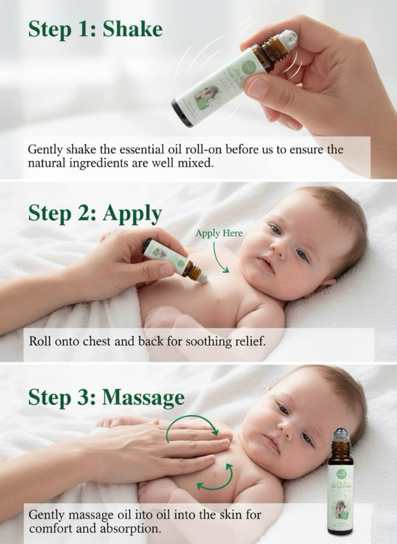 Minyak Pati Roll On untuk Melegakan Selsema & Batuk Bayi (Baby Flu ...