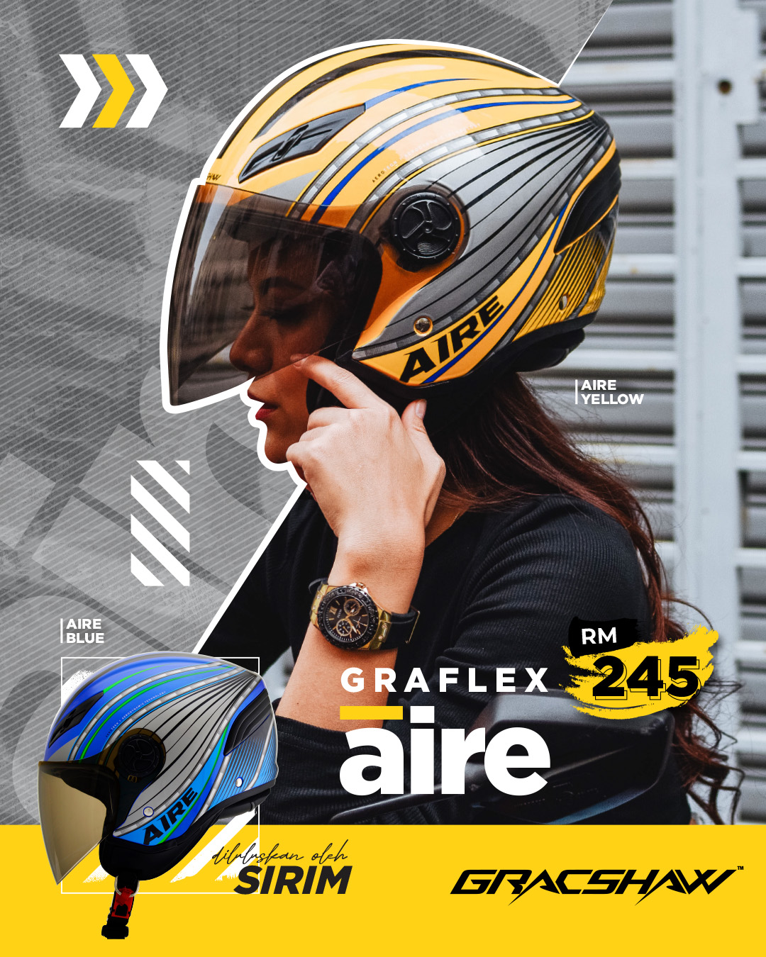 GRACSHAW G666 GRAFLEX HALF DESIGN HELMET DEMI JET HELMET STENG CRUISER ...