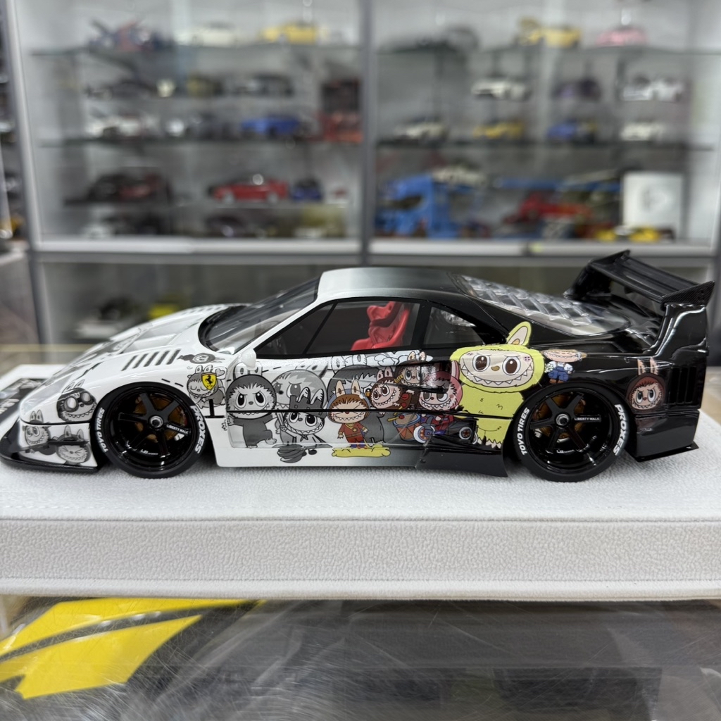BBA Diecast 1:18 Scale Ferrari F40 LBWK Labubu Limited Edition 40 Unit ...