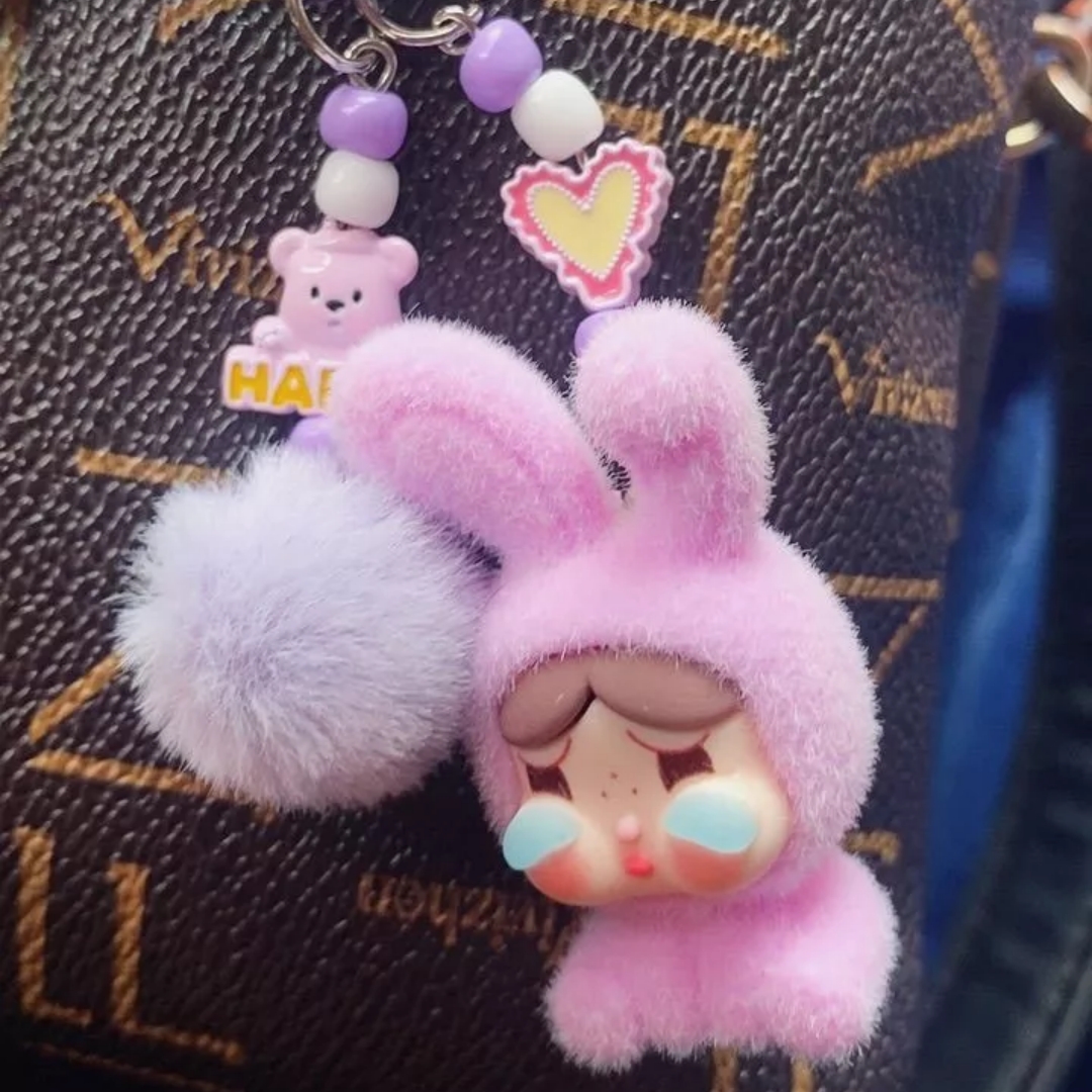 Popmart Cry Baby Keychain Kreatif - DIY Resin Berwarna Kartun Comel ...