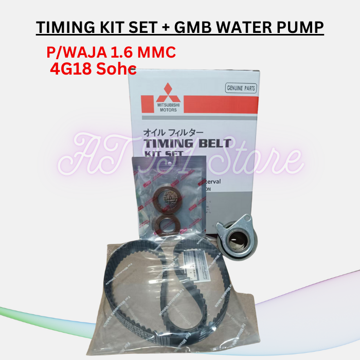 PROTON WAJA 1.6 MMC 4G18 / TIMING BELT KIT SET 100,000KM / GMB WATER ...