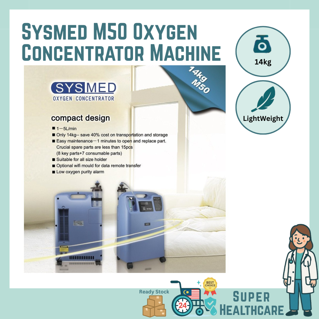 [Sysmed] M50 Oxygen Concentrator Machine (NON RETURNABLE & REFUNDABLE ...