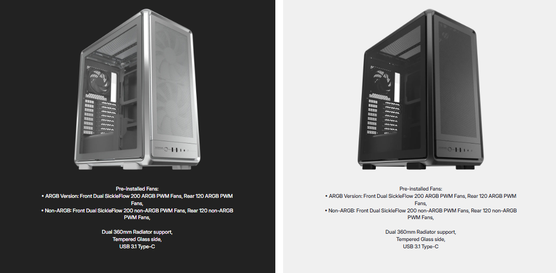 Cooler Master MasterFrame 500 Mesh ARGB Freeform 2.0 Modular Platform ...