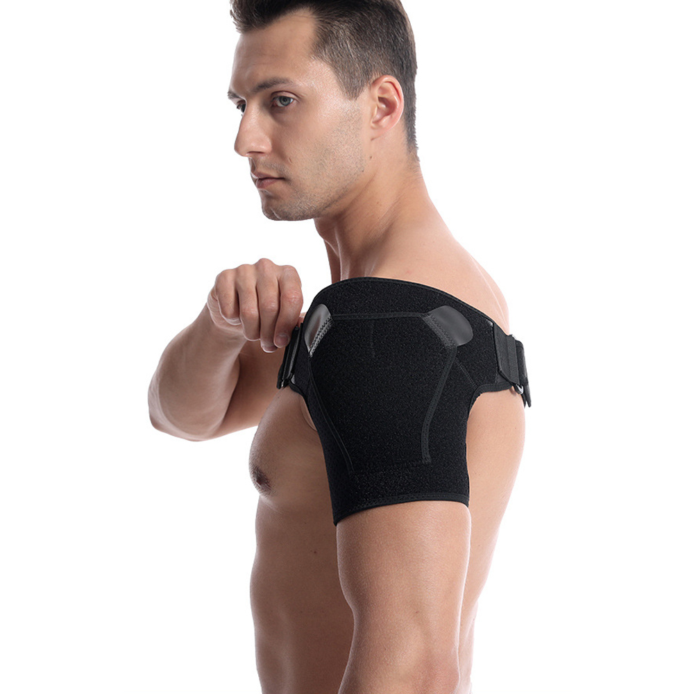 Adjustable Shoulder Support Brace Wrap Neoprene Shoulder for L/R Injury ...