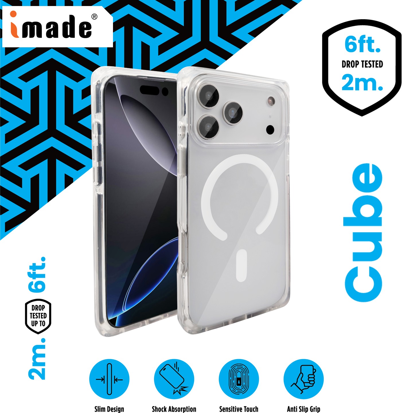 imade® Cube Magnetic case for iPhone 17 | iPhone 17 Air | iPhone 17 Pro ...