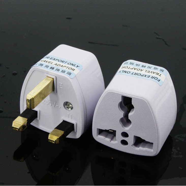 3-Pin Universal Adapter Plug Head UK Travel Power Adapter Socket Plug ...