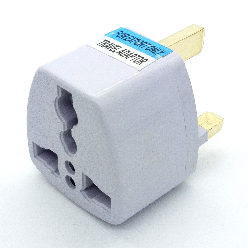 3-Pin Universal Adapter Plug Head UK Travel Power Adapter Socket Plug ...