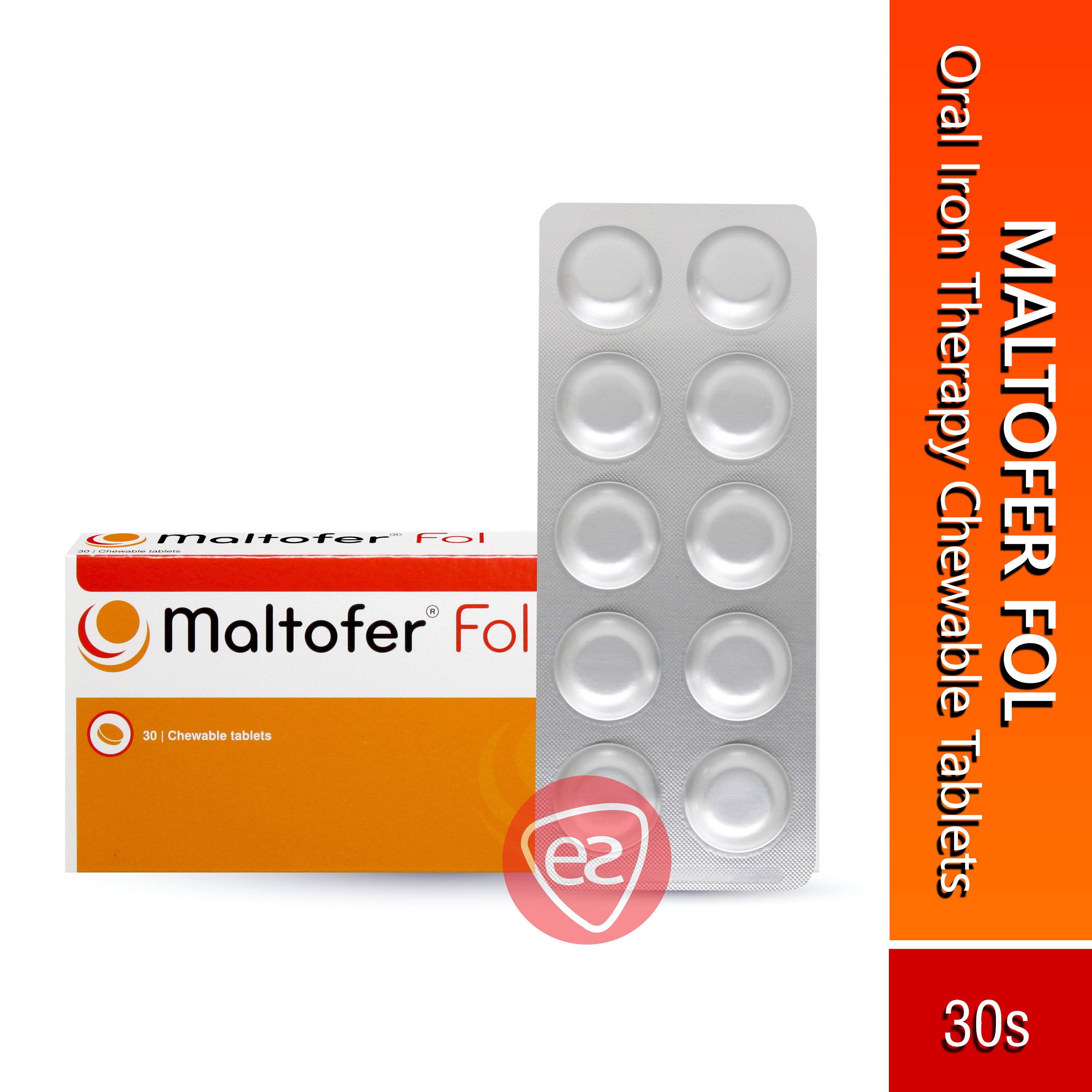 Maltofer Fol Chewable Tablet 30s (Oral Iron Therapy) Chocolate Flavour ...