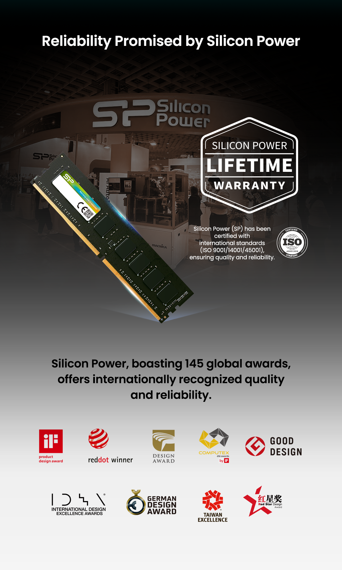 Silicon Power 4GB/8GB/16GB Desktop Memory RAM DDR4 U-DIMM 2400/2666 ...